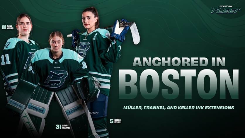 Boston Fleet Sign Frankel, Keller, Müller to Two-Year Extensions